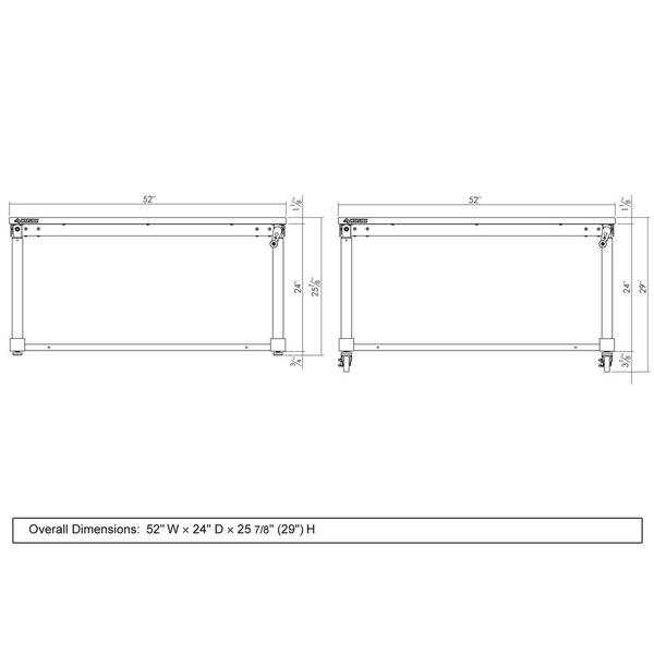 Husky Adjustable Height Work Table in White - Hardware&Tools Online Store