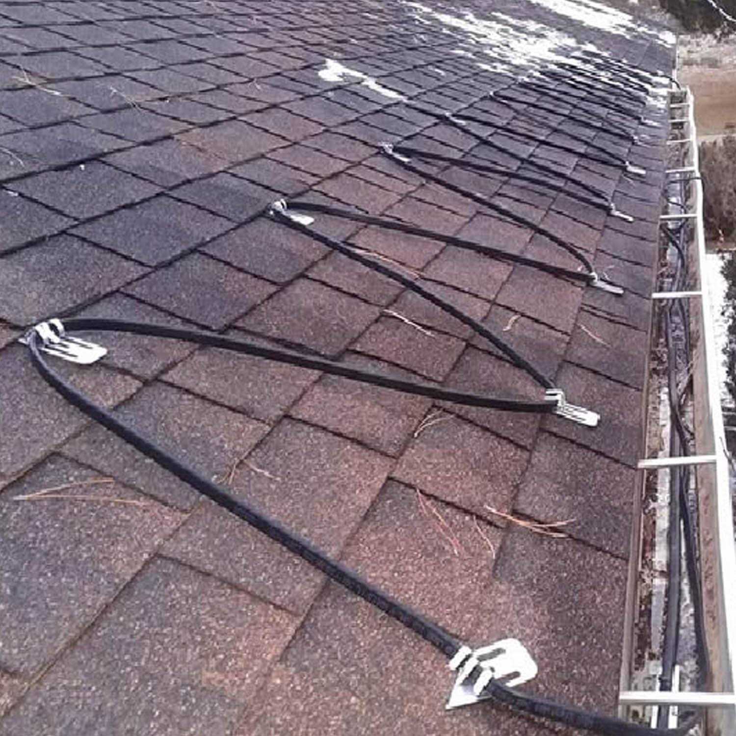 H&G lifestyles Roof Snow De-Icing Kit Self-Regulating-Plug-in Ready ...