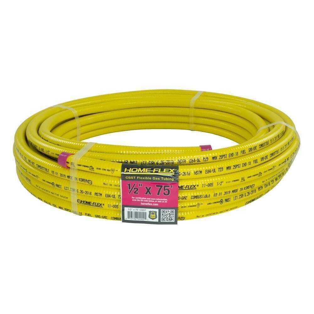 Home-Flex Flexible Gas Tubing CSST Dia x - Hardware&Tools Online Store