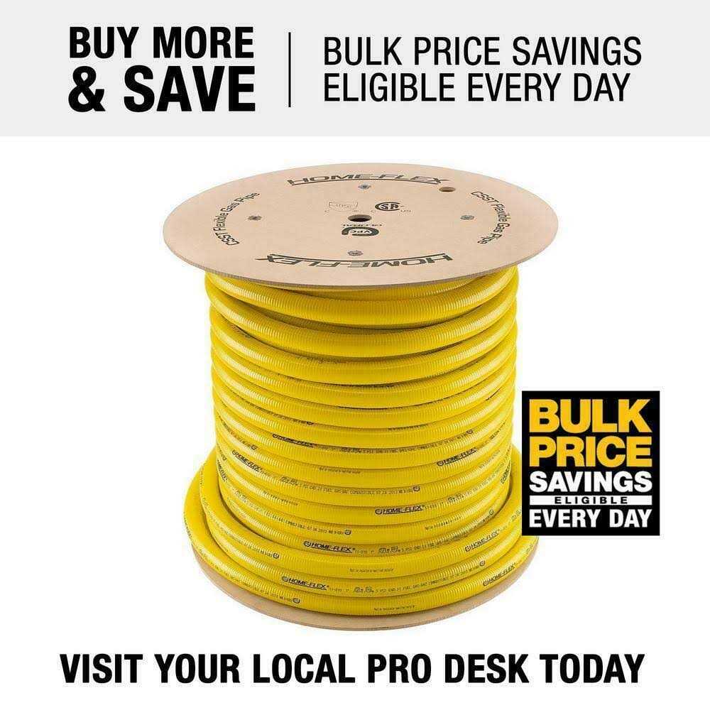 Home-Flex Flexible Gas Tubing CSST Dia x - Hardware&Tools Online Store