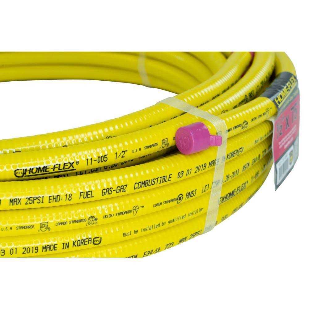 Home-Flex Flexible Gas Tubing CSST Dia x - Hardware&Tools Online Store
