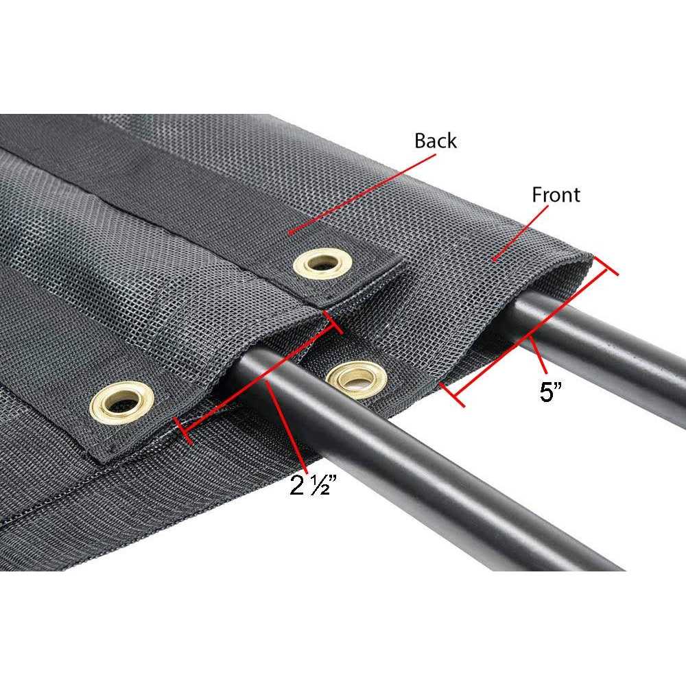 Mytee Products Dump Truck & Trailer Tarp Kit PVC Double Pocket Mesh ...