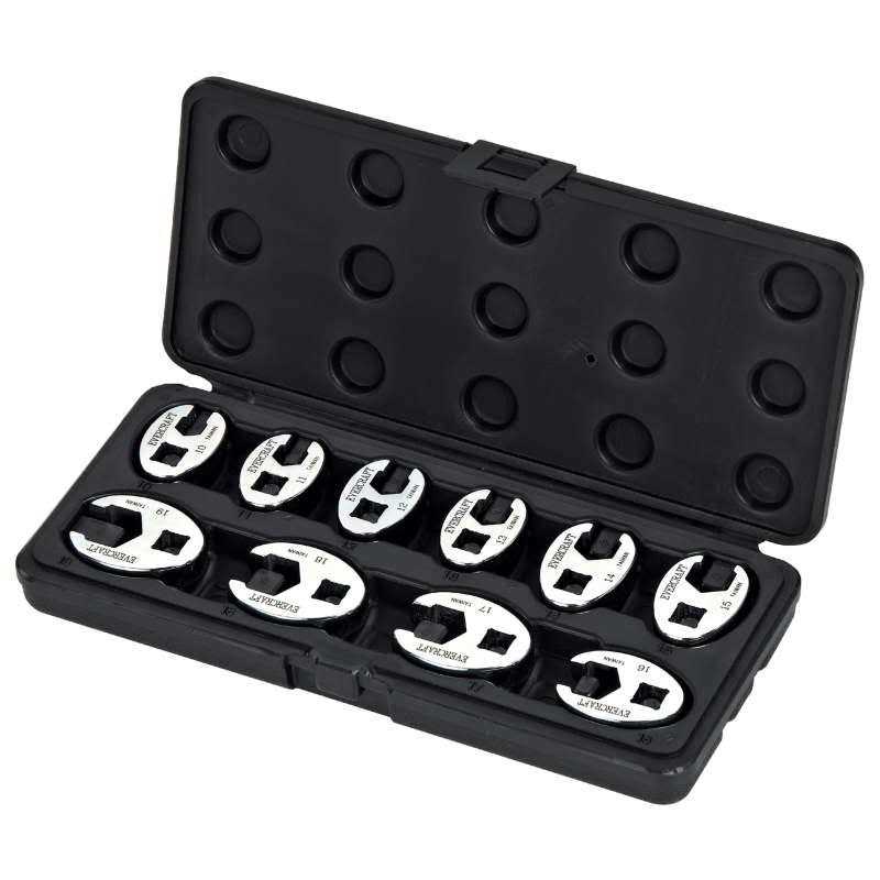 Evercraft Metric Flare Nut Crows Foot Set 774-0126 - Hardware&Tools ...
