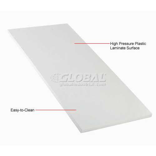 Global Industrial Workbench Top Plastic Laminate Square Edge - Hardware ...