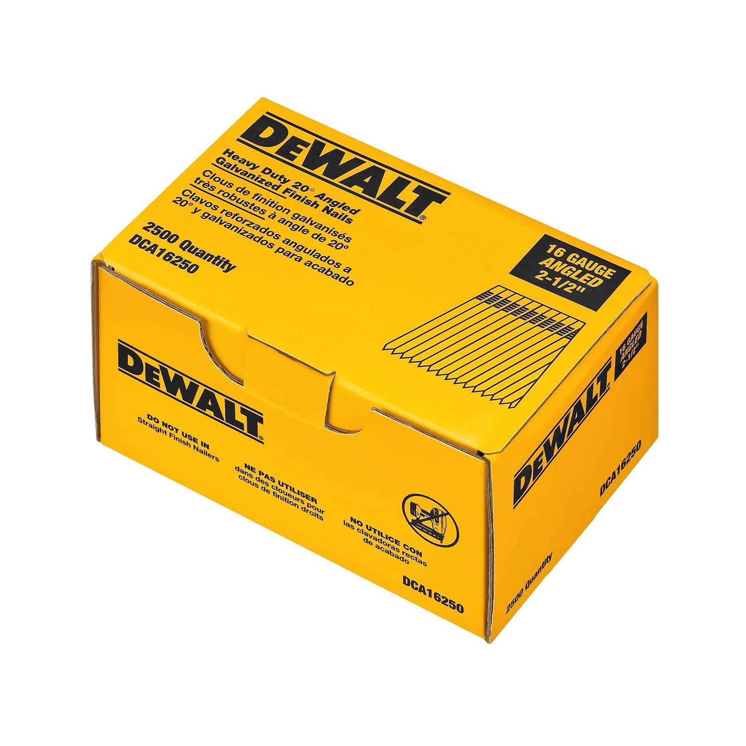 DeWalt DCA16200 16 Gauge Angled Finish Nails - Hardware&Tools Online Store