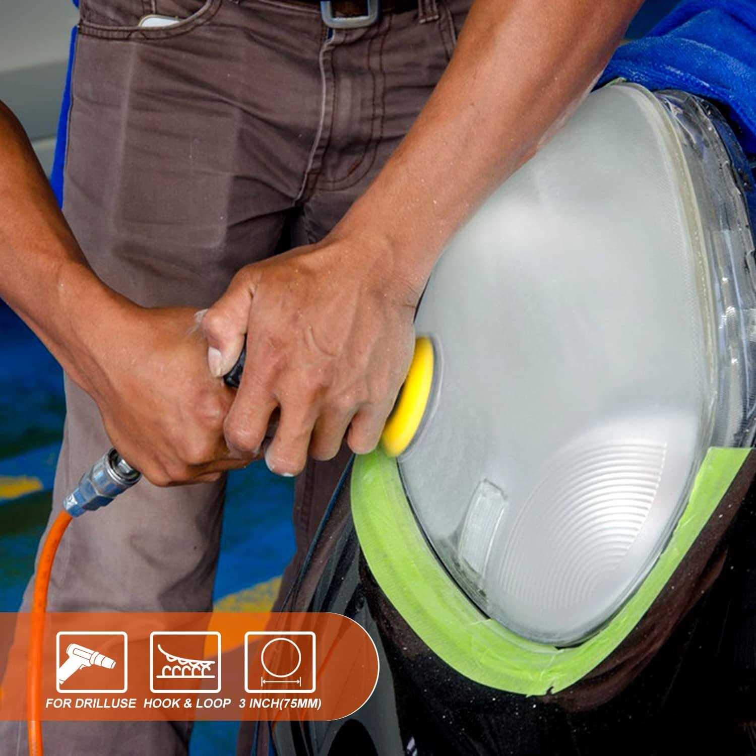 POLIWELL Car Headlight Restoration Kit Heavy Duty Lights Polish ...