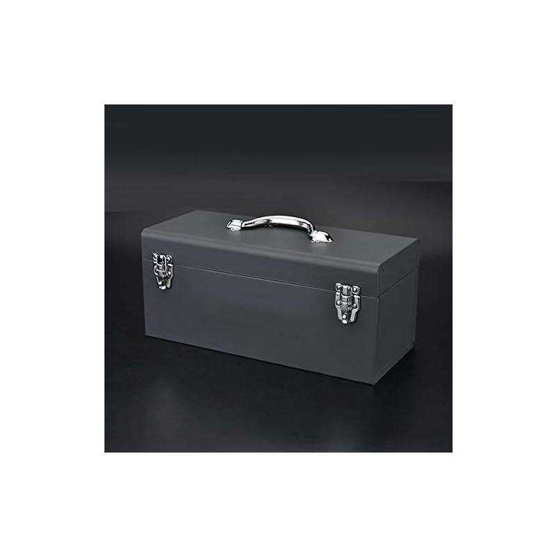 Edward Tools Metal ToolBox Heavy Duty Portable Tool Box with Organizer ...