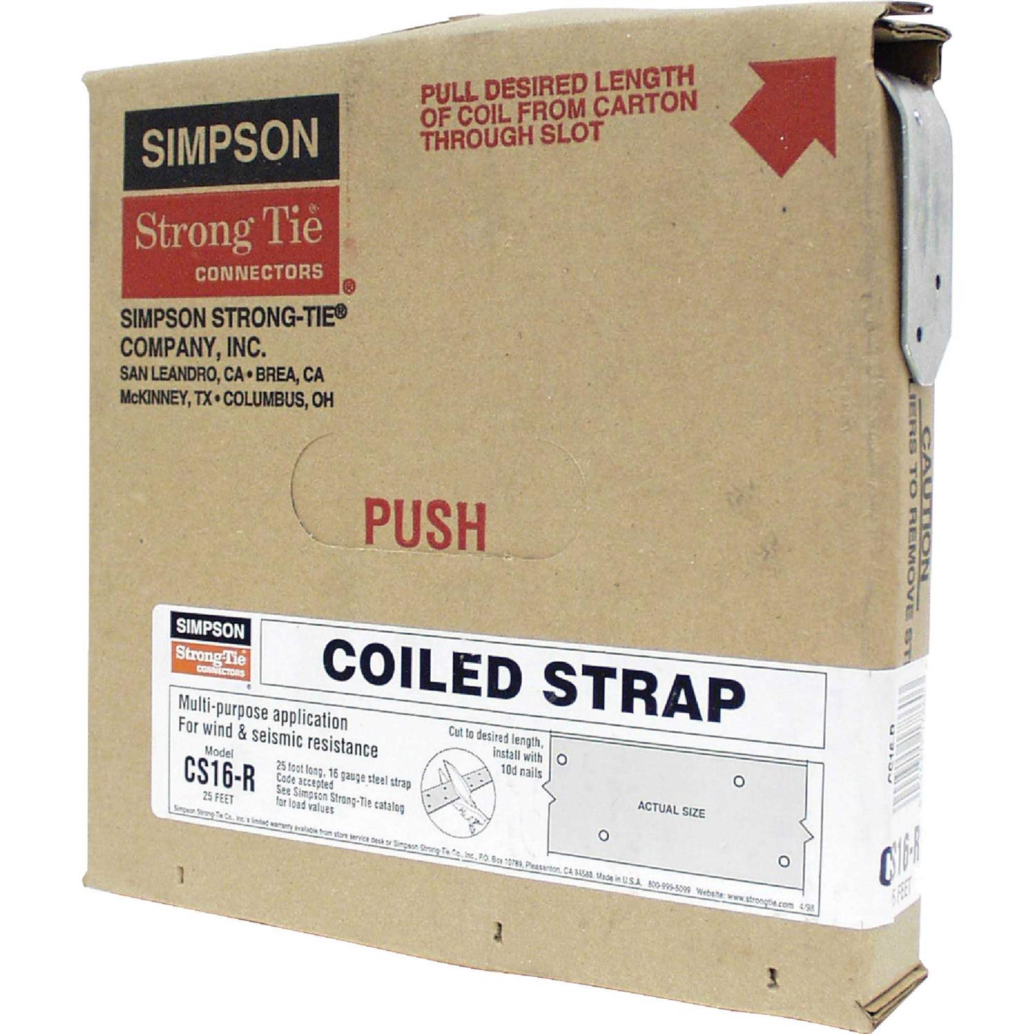 Simpson Strong Tie CS16-R 16-Gauge Coiled Strap - Hardware&Tools Online ...