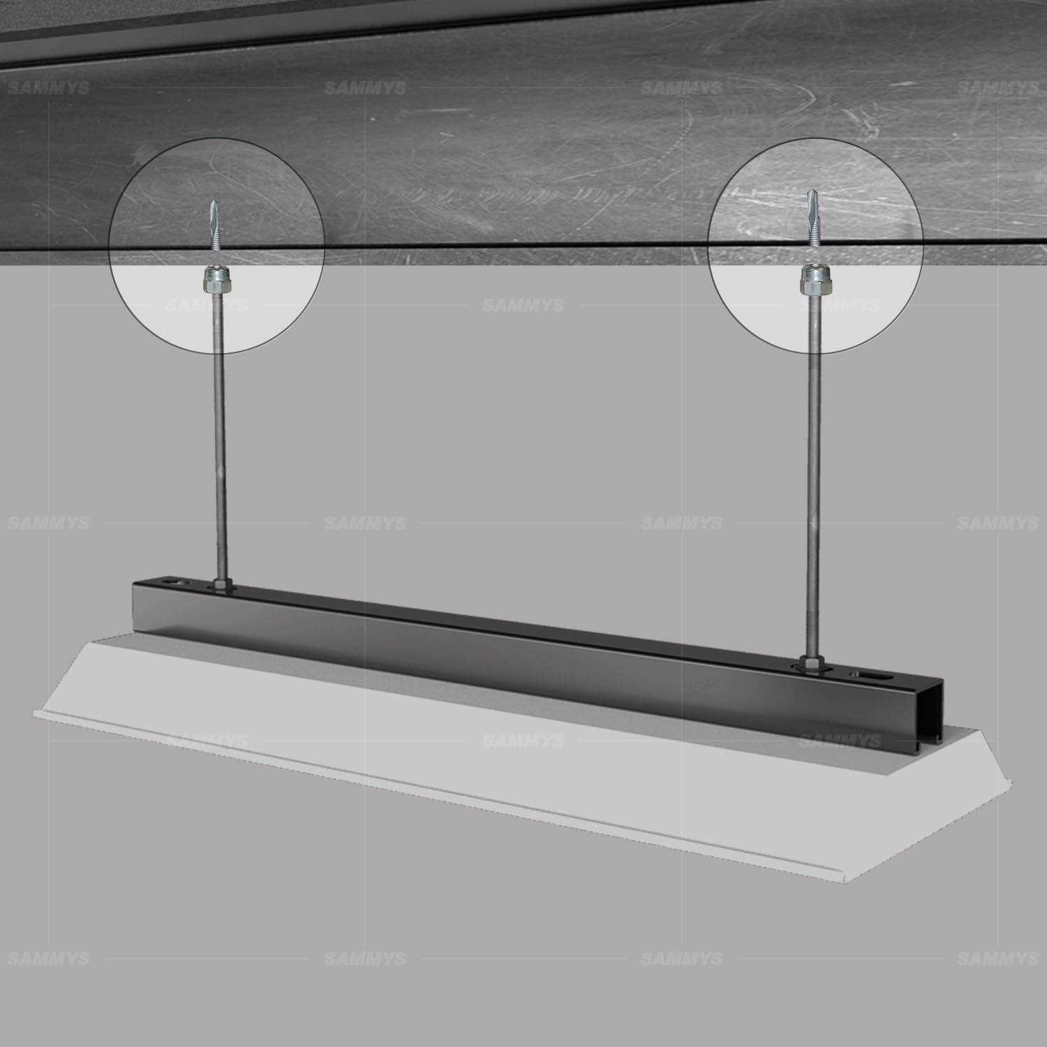 Sammys Vertical Anchor Super Screw with 1/4 in. Threaded Rod Fitting ...