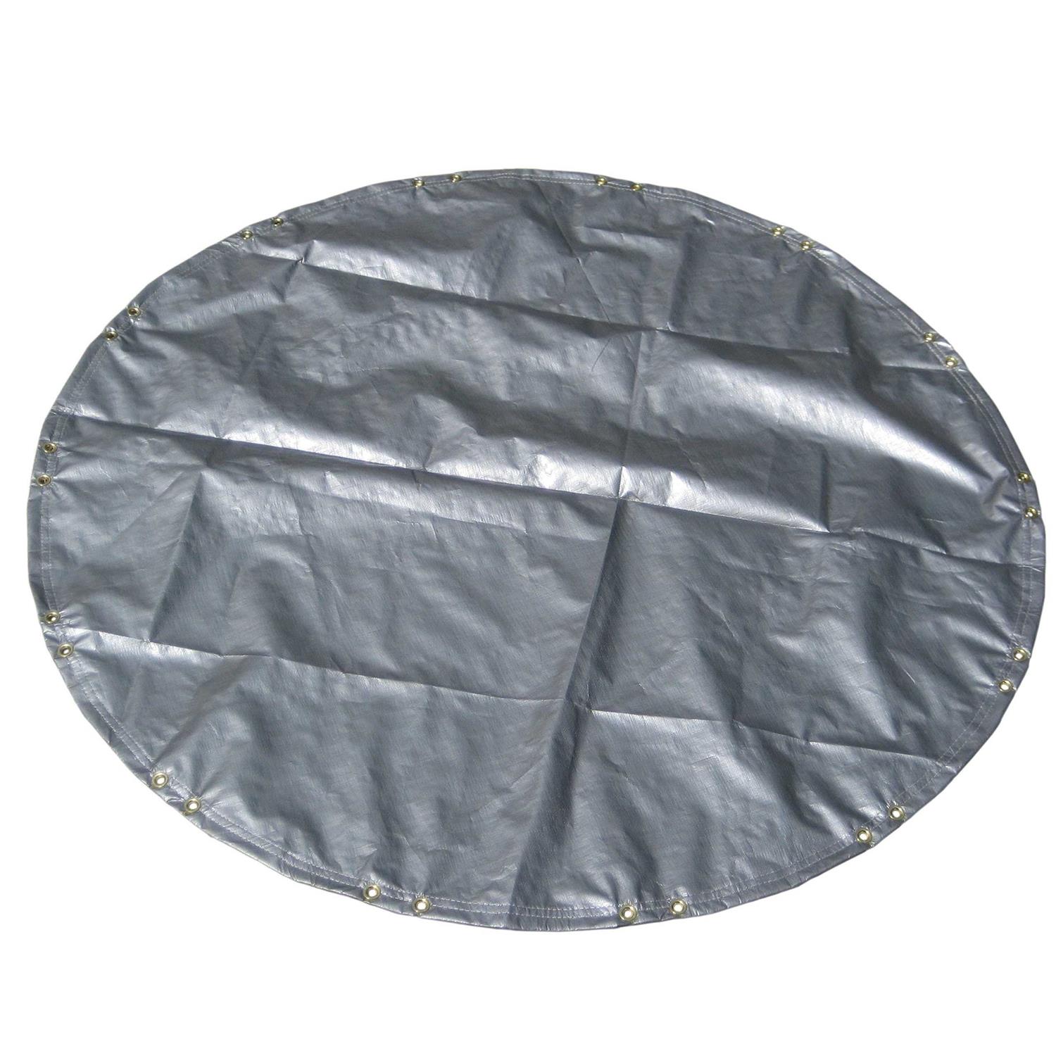 Round Diameter Heavy Duty Silver/Black Poly Tarp - Hardware&Tools ...