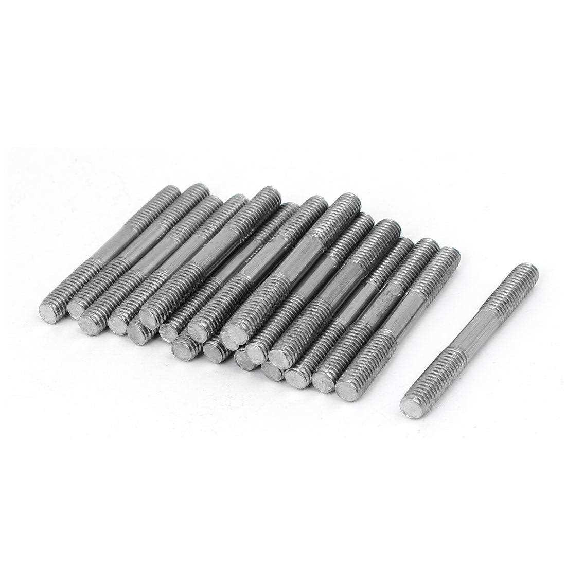 Harfington 304 Stainless Steel Double End Threaded Stud Screw Bolt ...