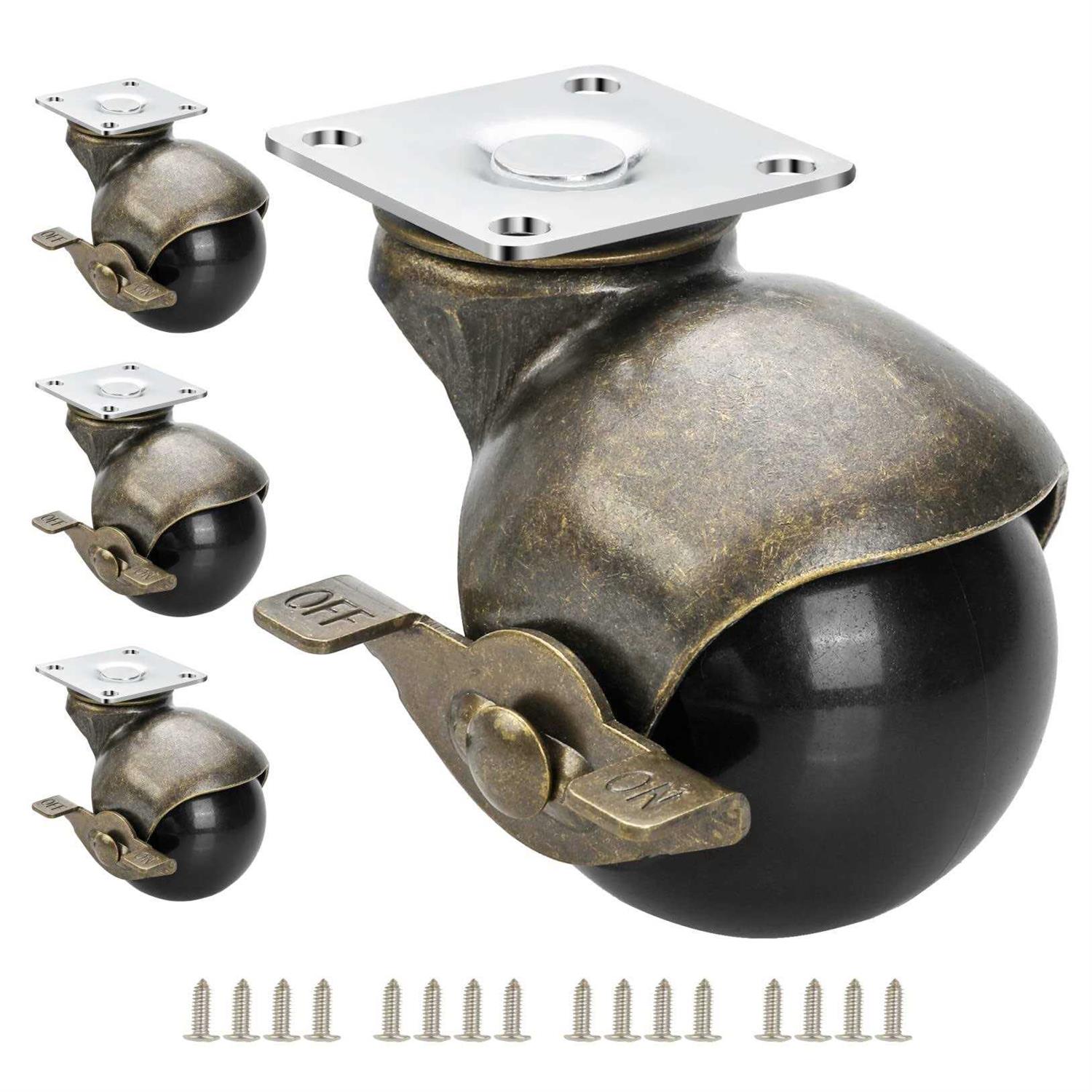 JGJC 2 Inch Ball Wheels for Furniture Wheels - Hardware&Tools Online Store