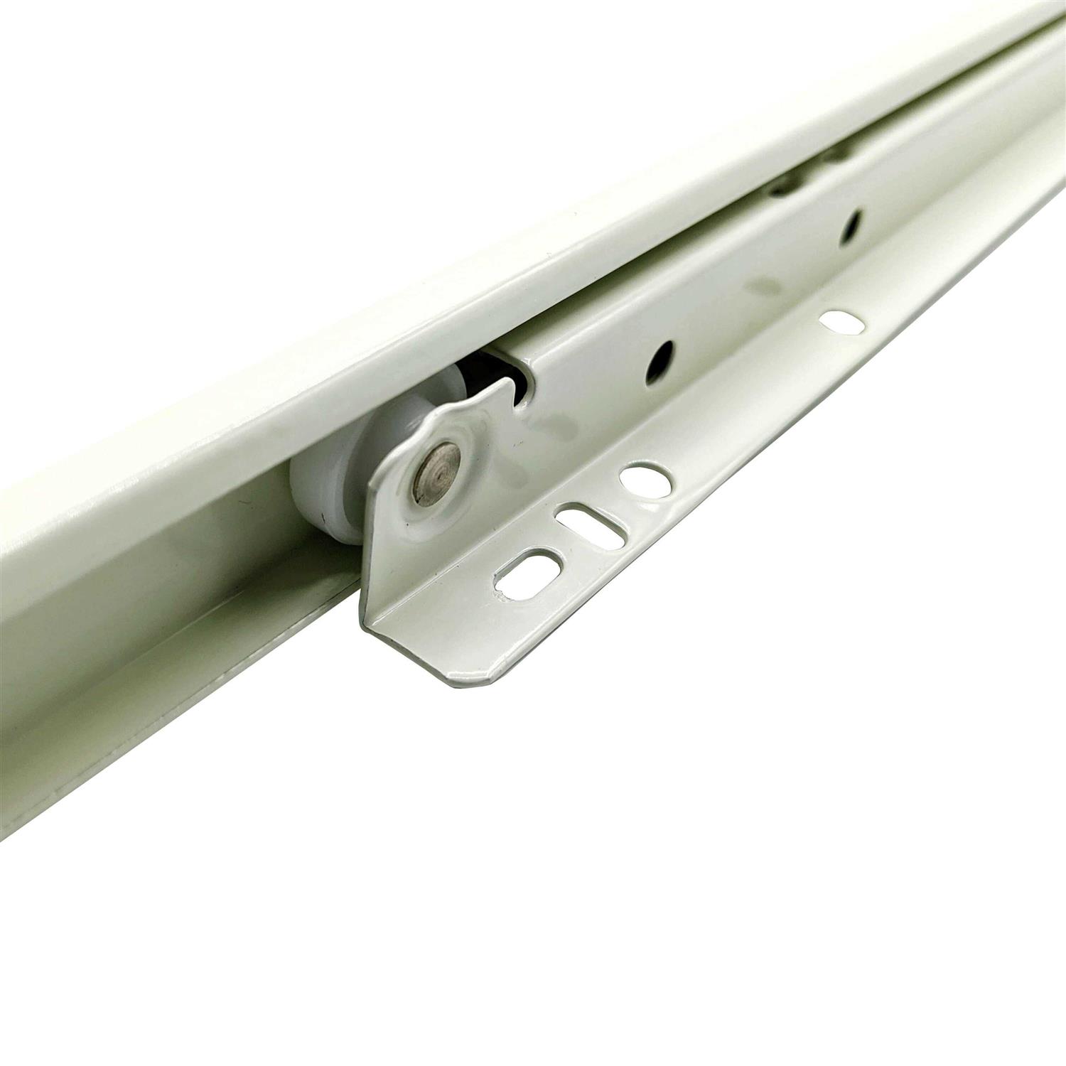 GlideRite 22 in. Bottom Mount V-Notch Epoxy Euro Self Close Drawer ...