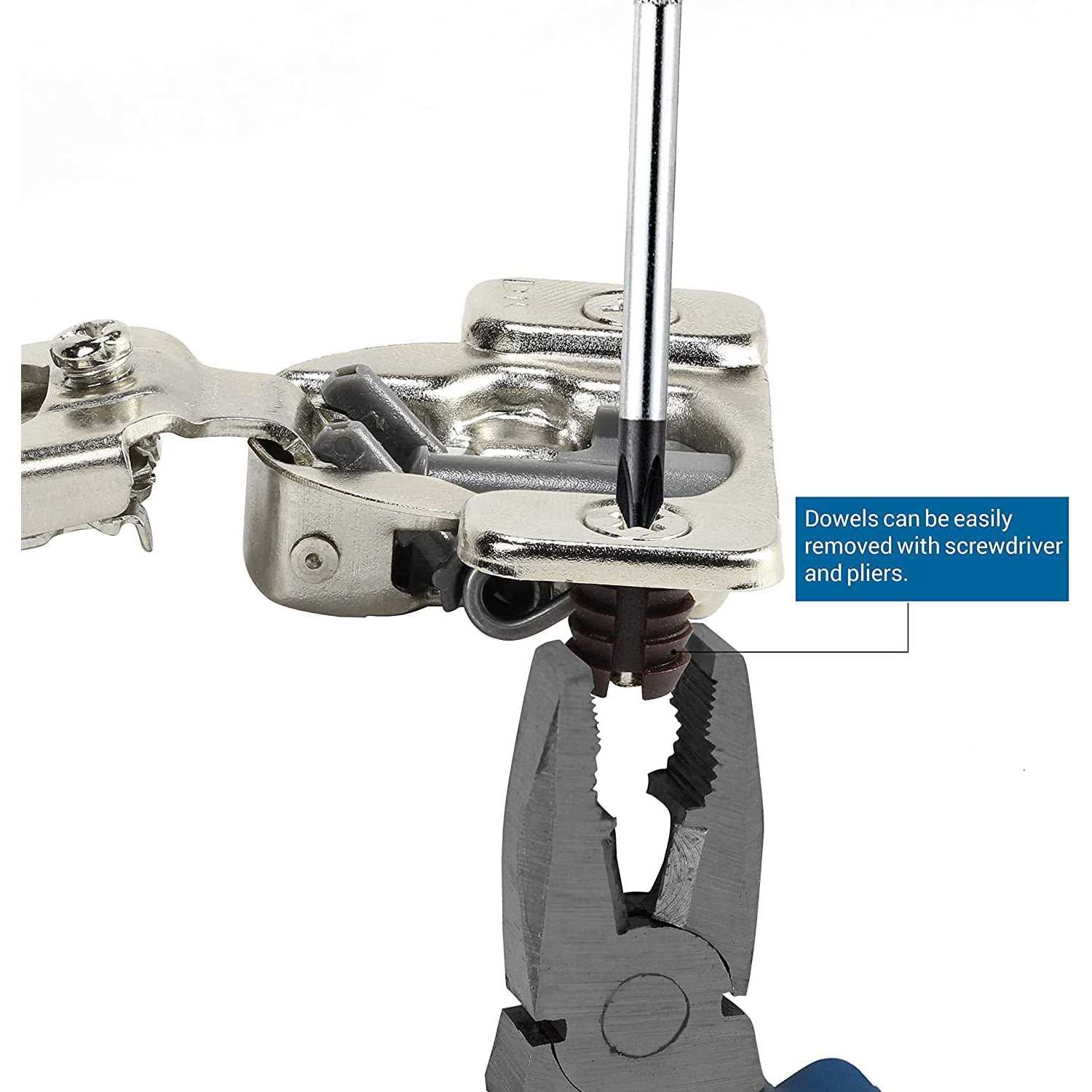 DTC 1-1/4 inch Overlay Soft Close 105 Degree 2 Cam Press In Face Frame ...