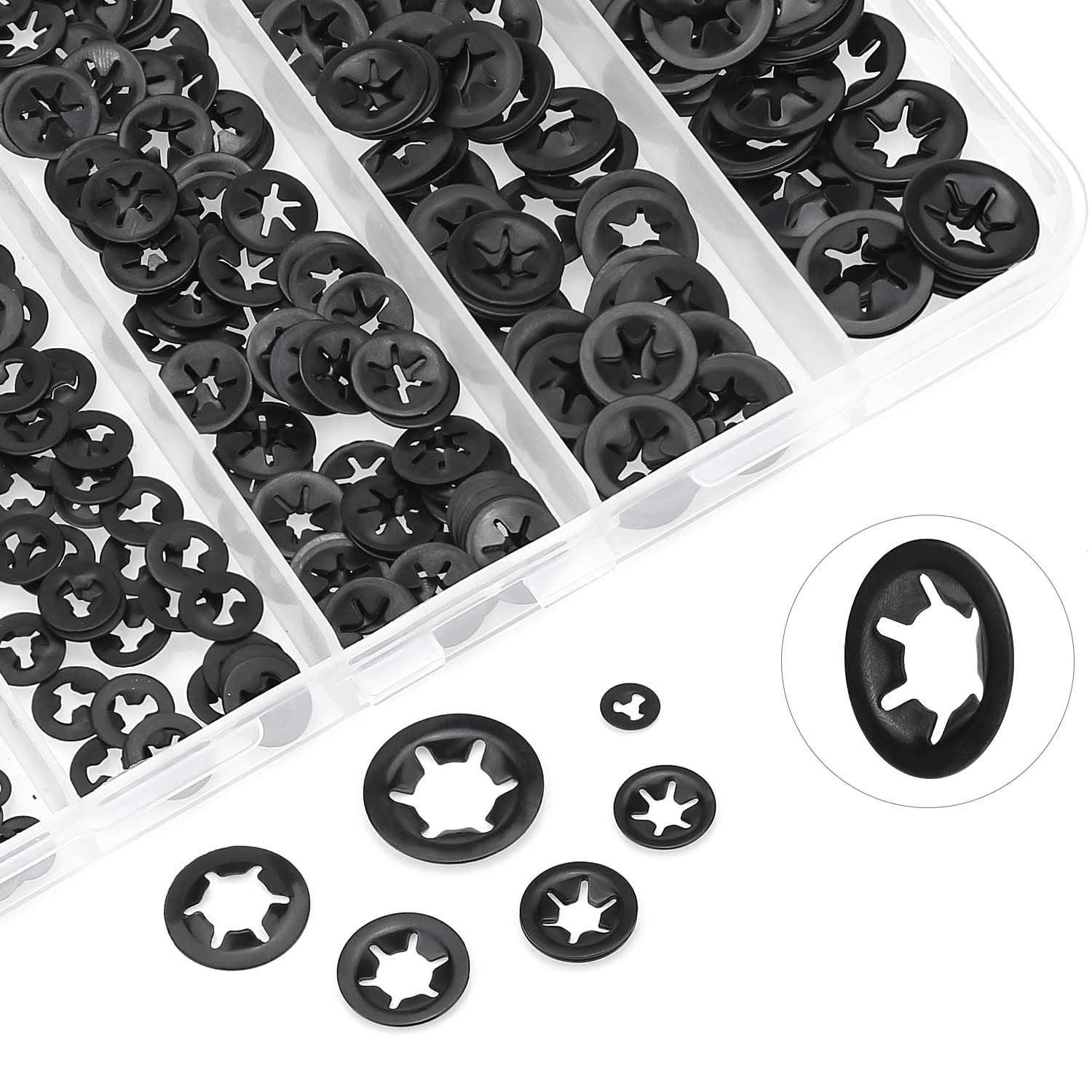 HELIFOUNER Sizes Internal Tooth Star Lock Washers - Hardware&Tools ...