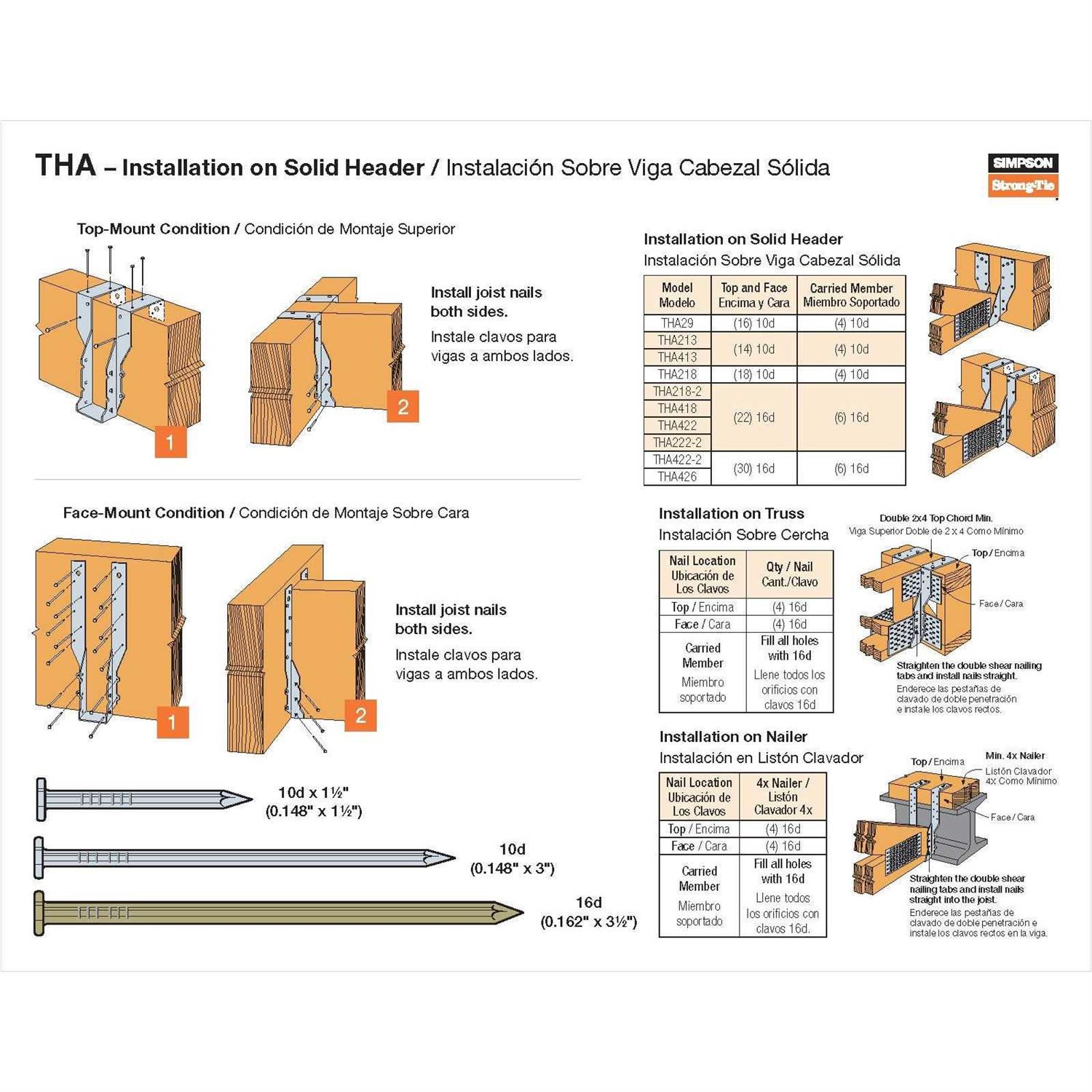 Simpson Strong Tie THA218 18 Gauge Adjustable Truss Hanger - Hardware ...