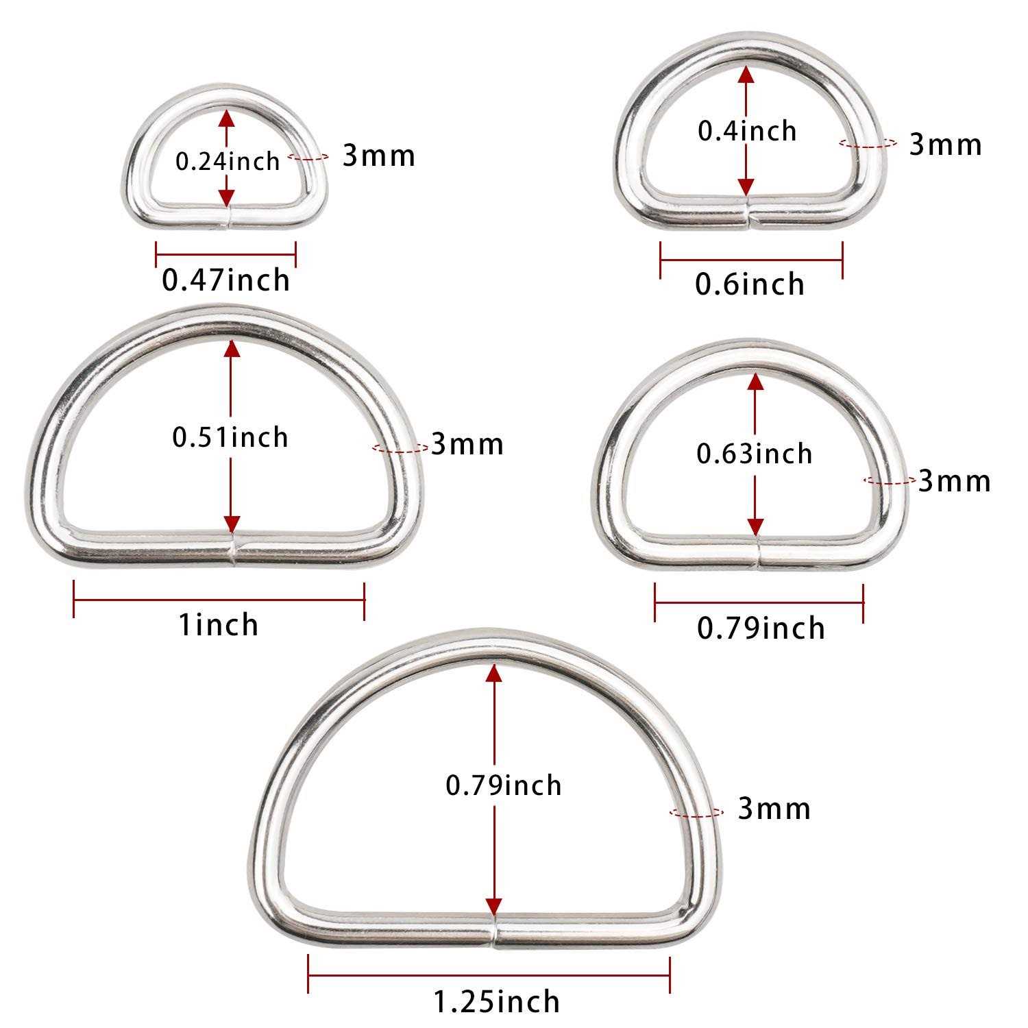 D Rings for Sewing Metal D Ring - Hardware&Tools Online Store