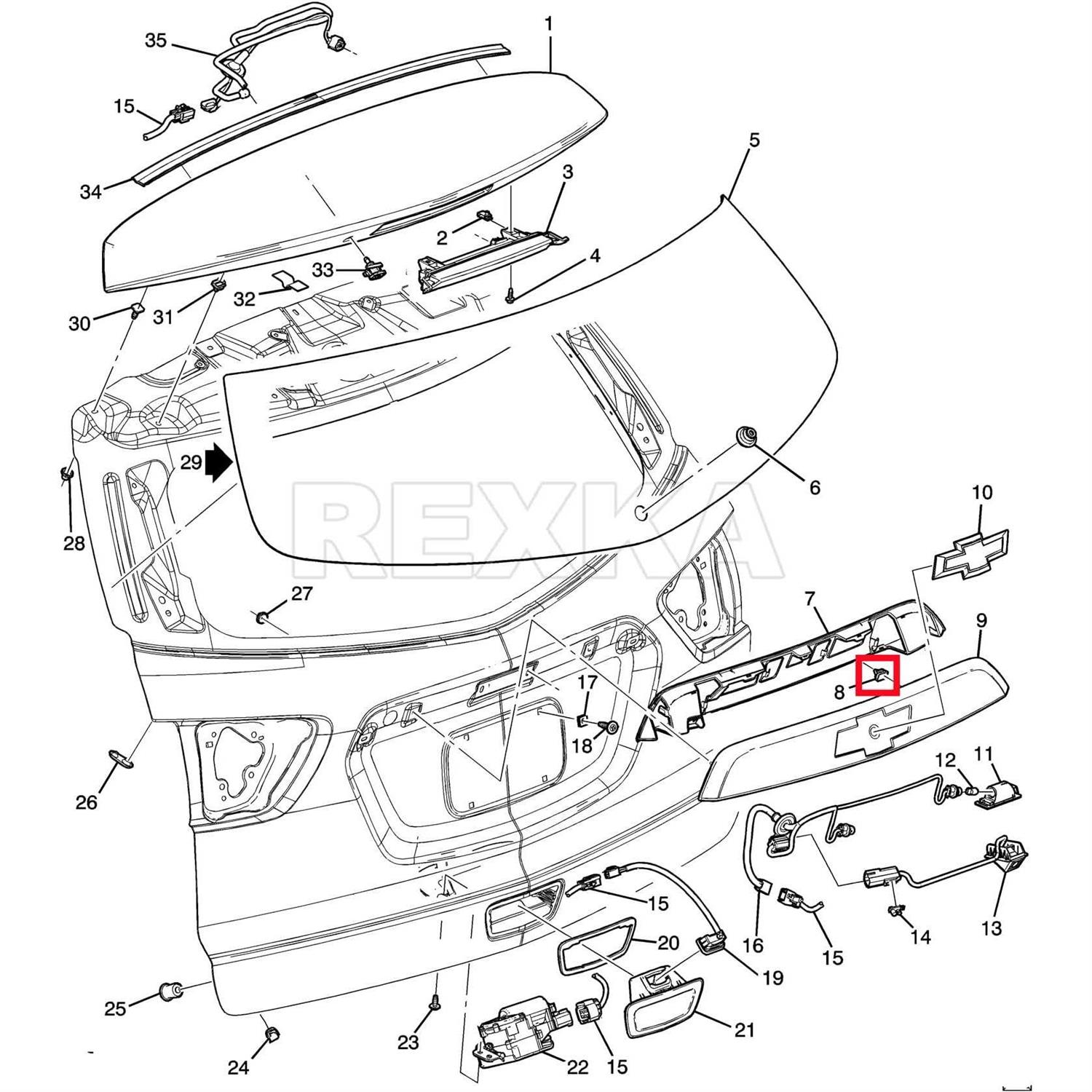 Rexka Rocker Wheel Flare Moulding Clips Compatible with Jeep Grand ...