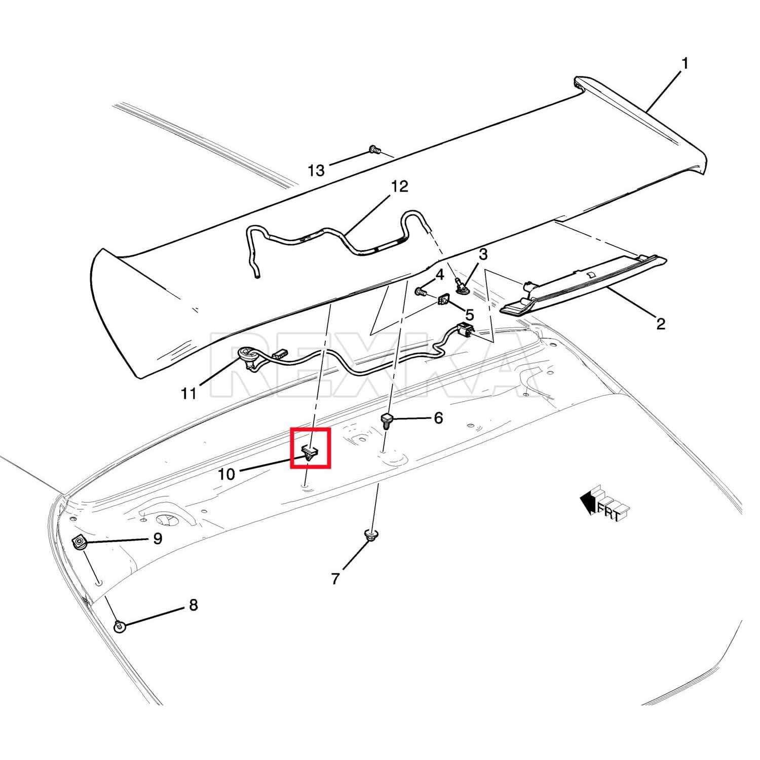 Rexka Rocker Wheel Flare Moulding Clips Compatible with Jeep Grand ...