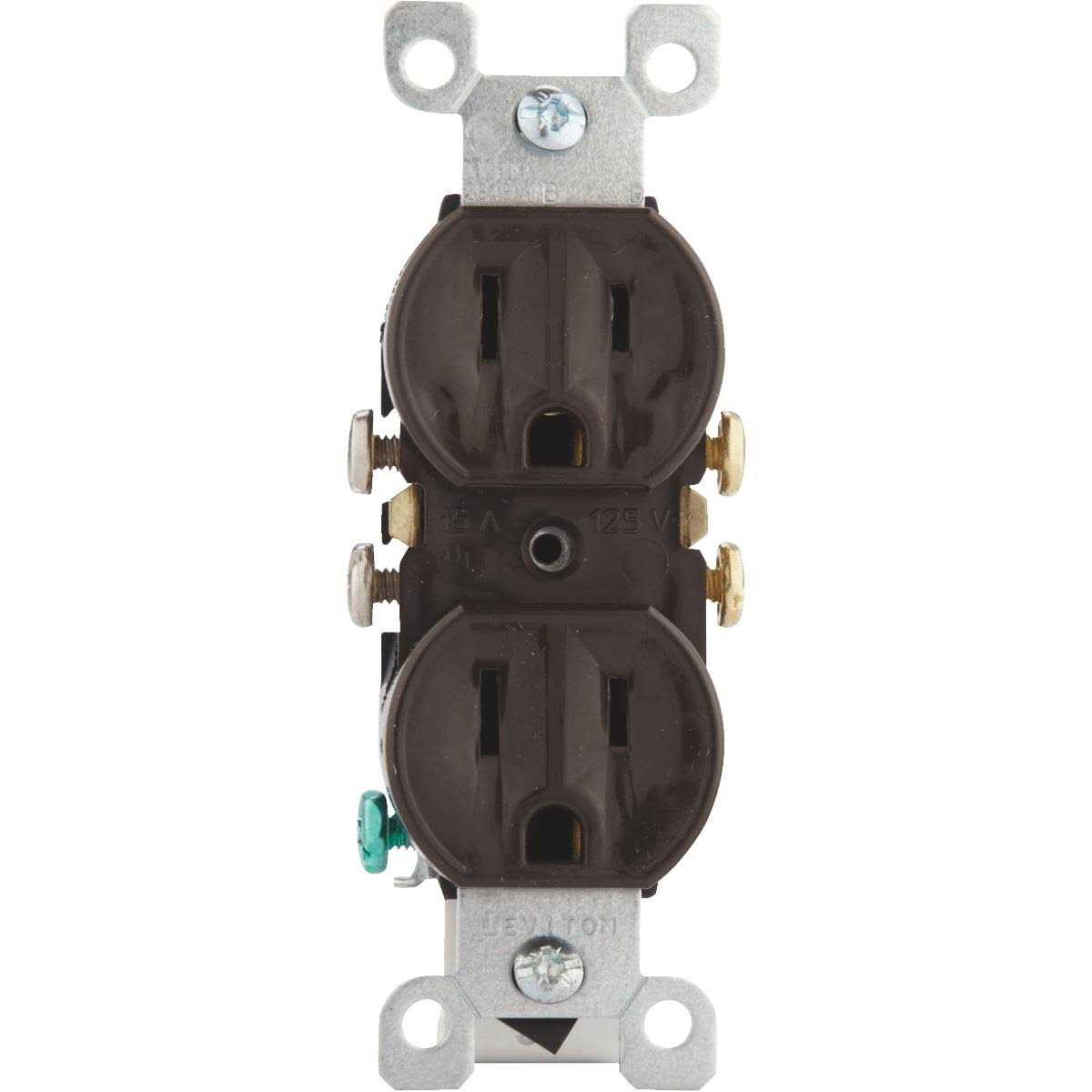 Leviton Duplex Receptacle 15 Amp 5320-CP - Hardware&Tools Online Store