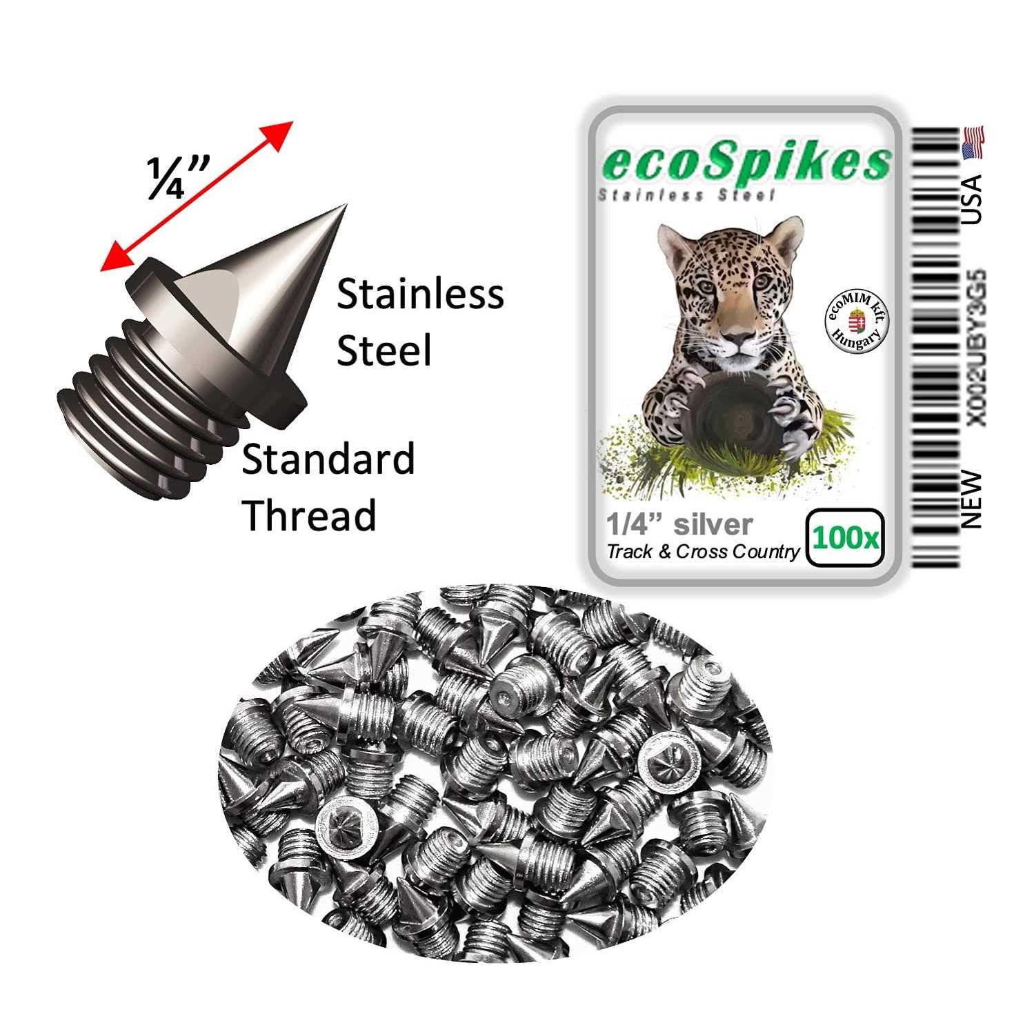 ecoSpikes Stainless Steel Track Cross Country Spikes - Hardware&Tools ...