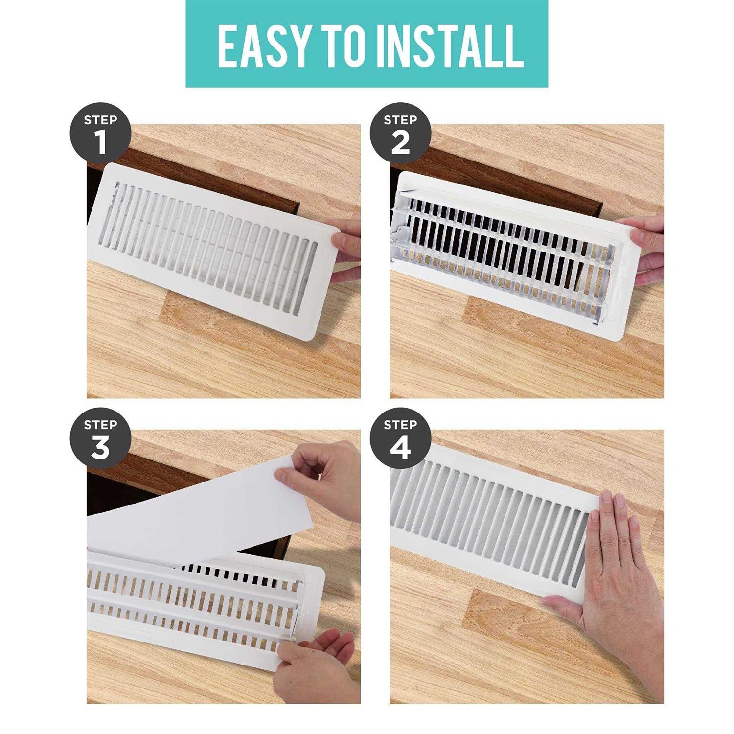 LUXOTON Activated Carbon Air Vent Filters for Home 40 Pieces 4 x 10 ...