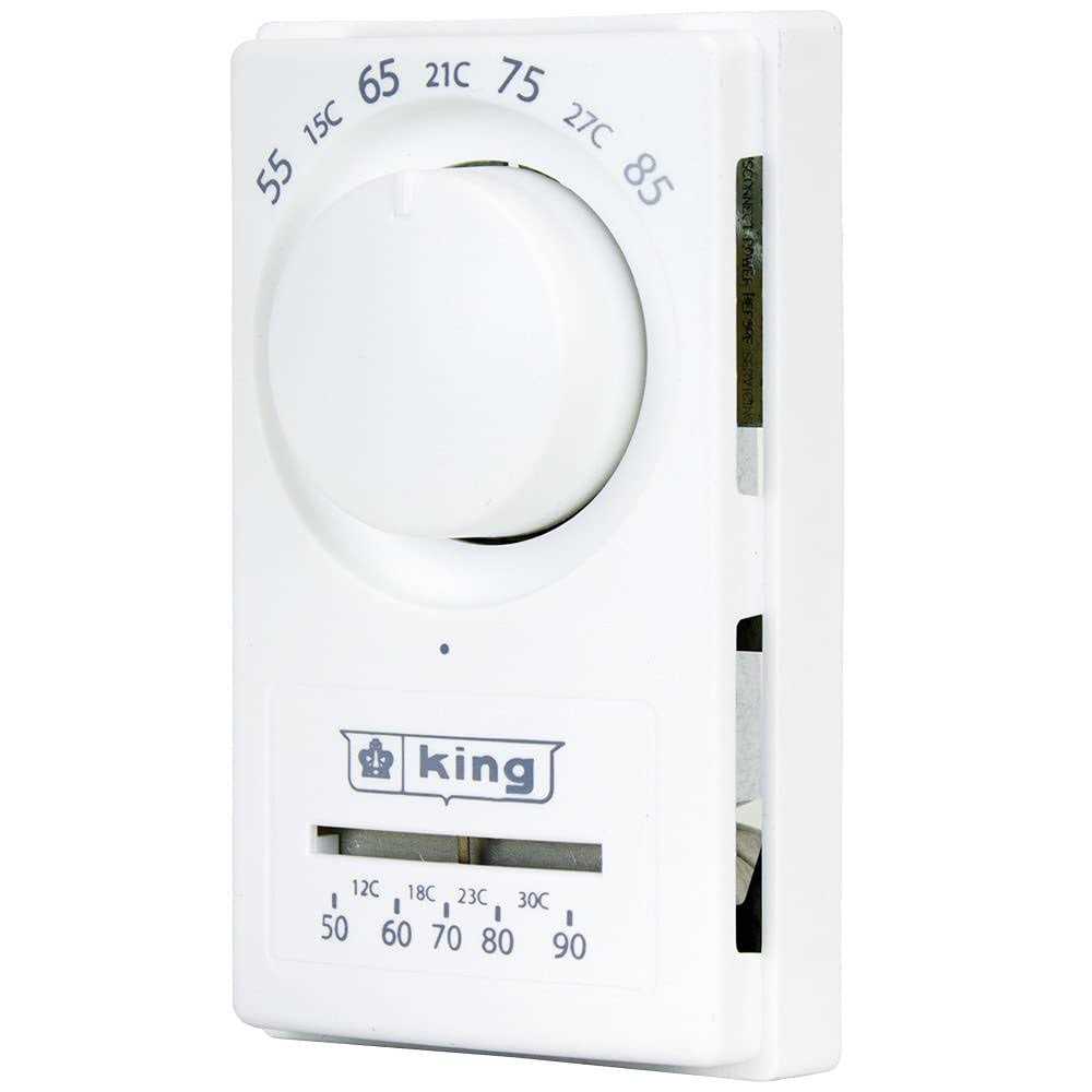 King Electric K601TR Single Pole Wall Stat Thermostat with Thermometer ...