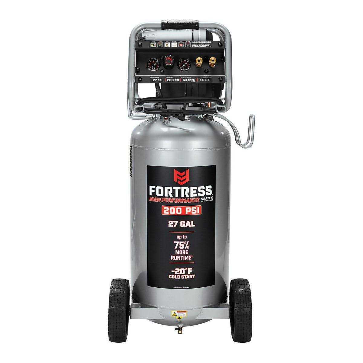 Fortress 27 Gallon 200 PSI High-Performance Vertical Shop/Auto Air ...