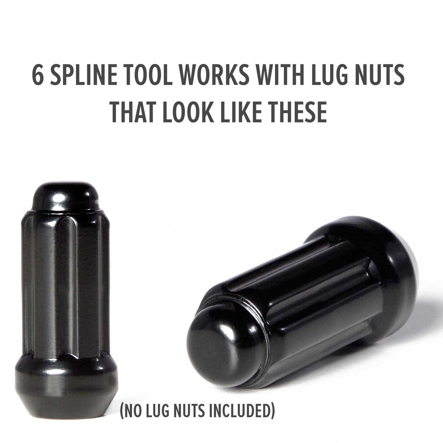 Circuit Performance Large Black 6 Point Spline Truck Suv Tool Key ...