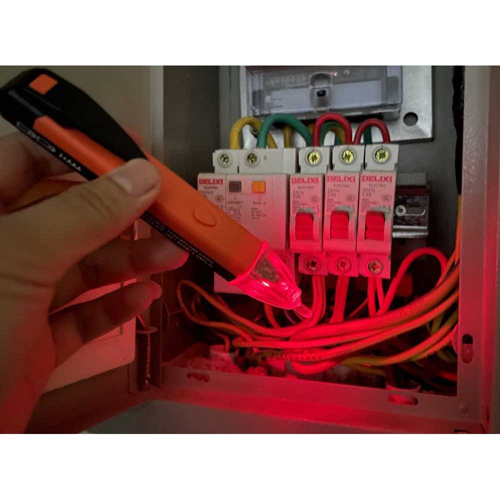 Non Voltage Tester Tools,LED Flashlight,Buzzer Alarm,AC Voltage ...