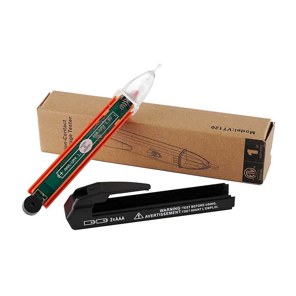 Non Voltage Tester Tools,LED Flashlight,Buzzer Alarm,AC Voltage ...