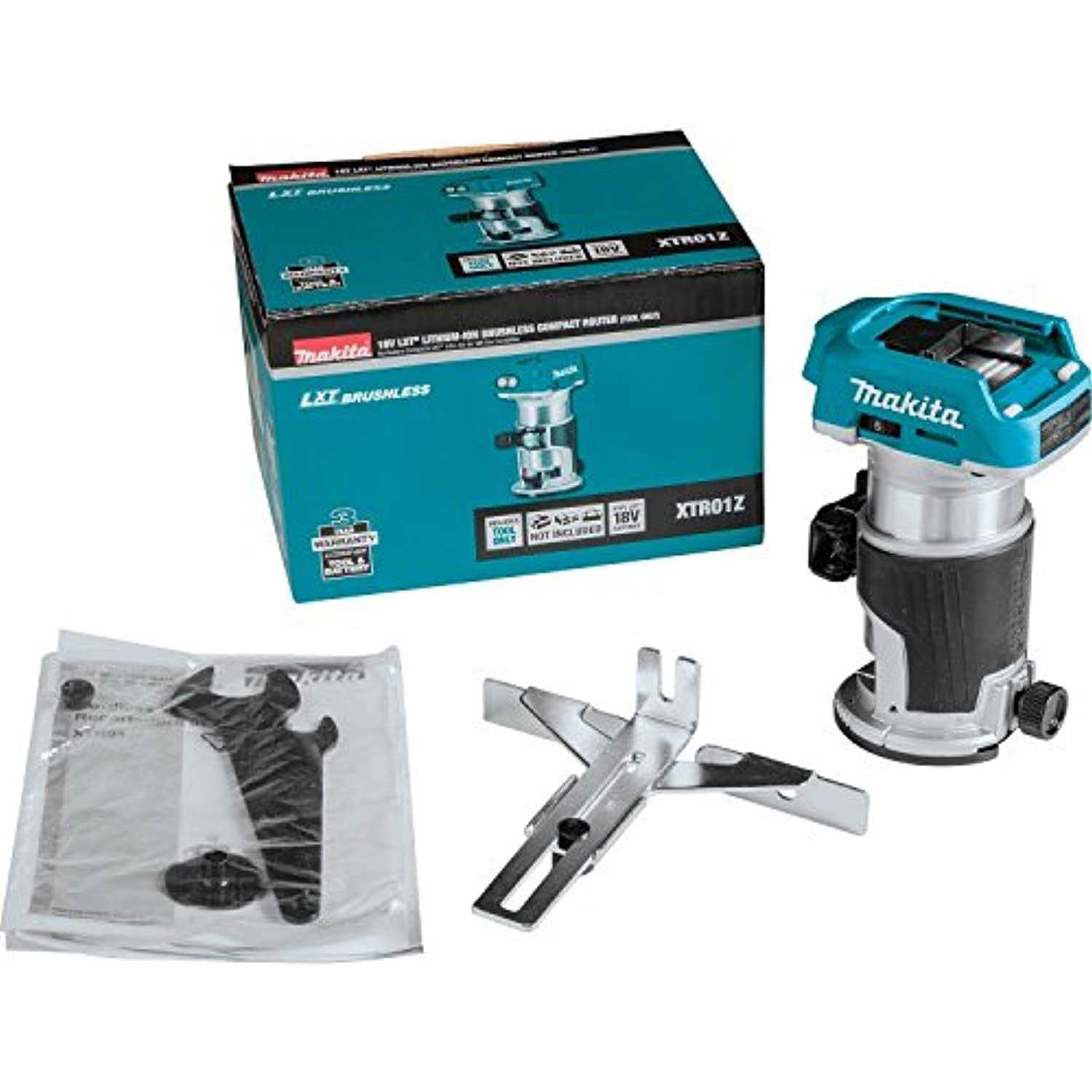 Makita 18V LXT Brushless Compact Cordless Router XTR01Z - Hardware ...