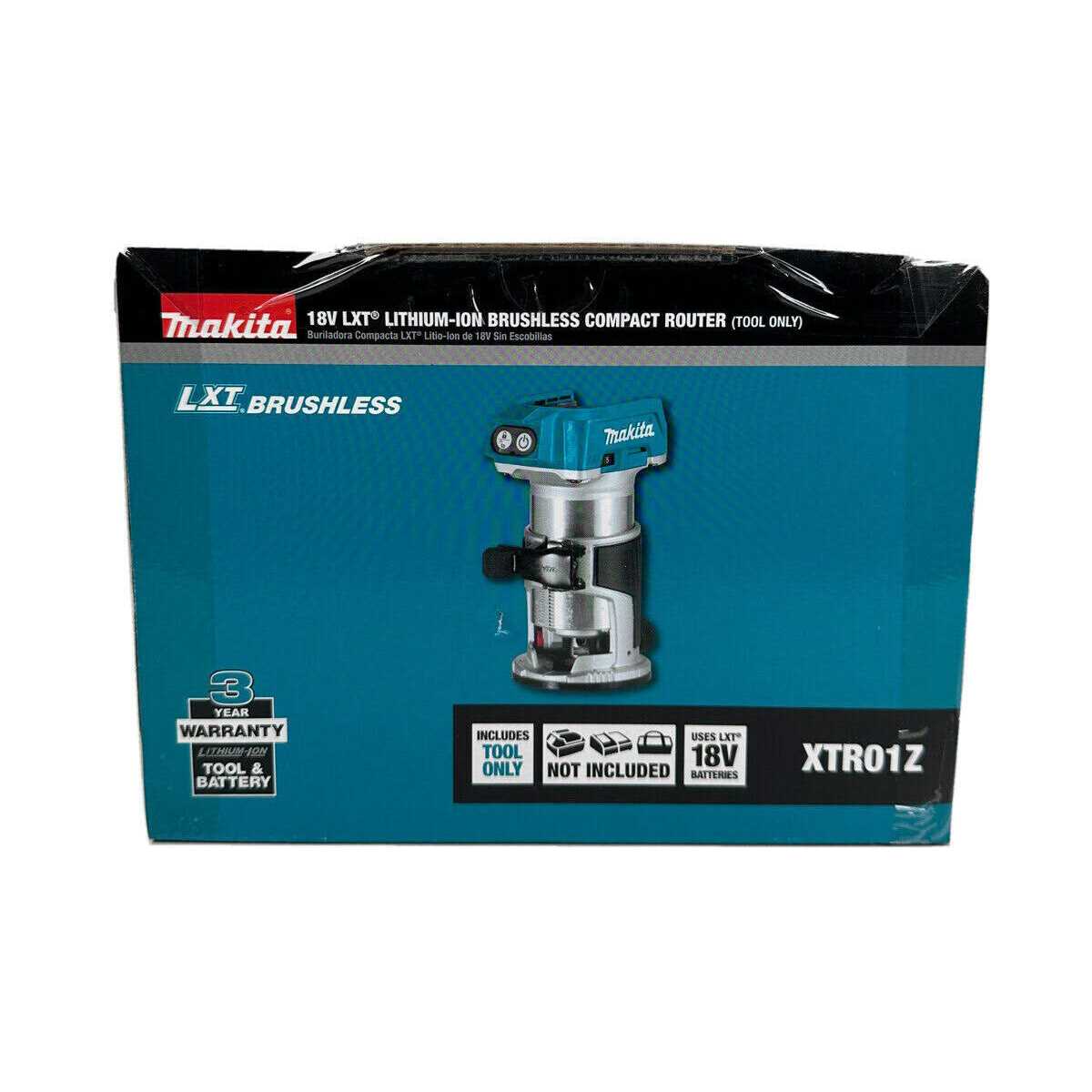 Makita 18V LXT Brushless Compact Cordless Router XTR01Z - Hardware ...