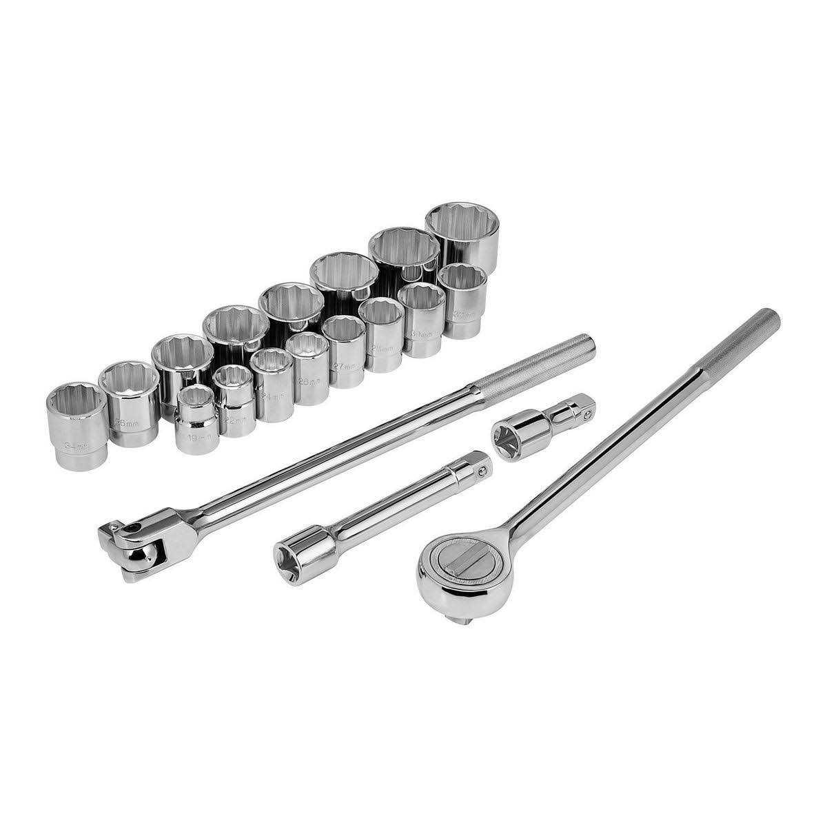 Pittsburgh 20 Piece Jumbo Socket Set - Hardware&Tools Online Store