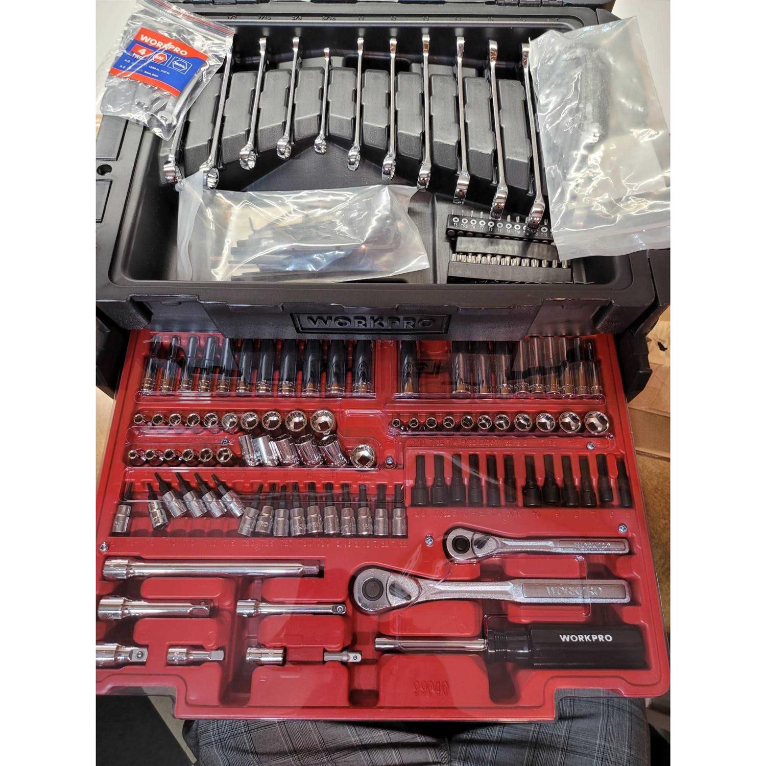 Workpro 450-piece Mechanics Tool Set Universal Professional Tool Kit ...