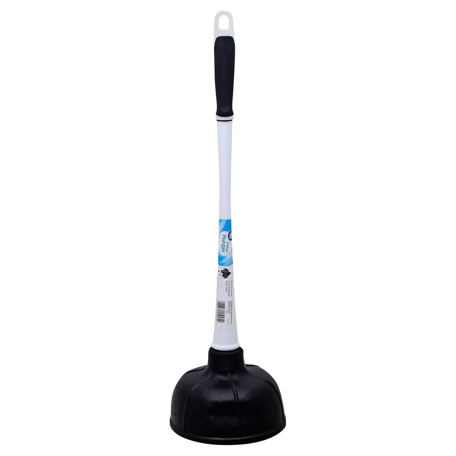 Great Value Deluxe Toilet Plunger with Ergonomic Plastic Handle ...