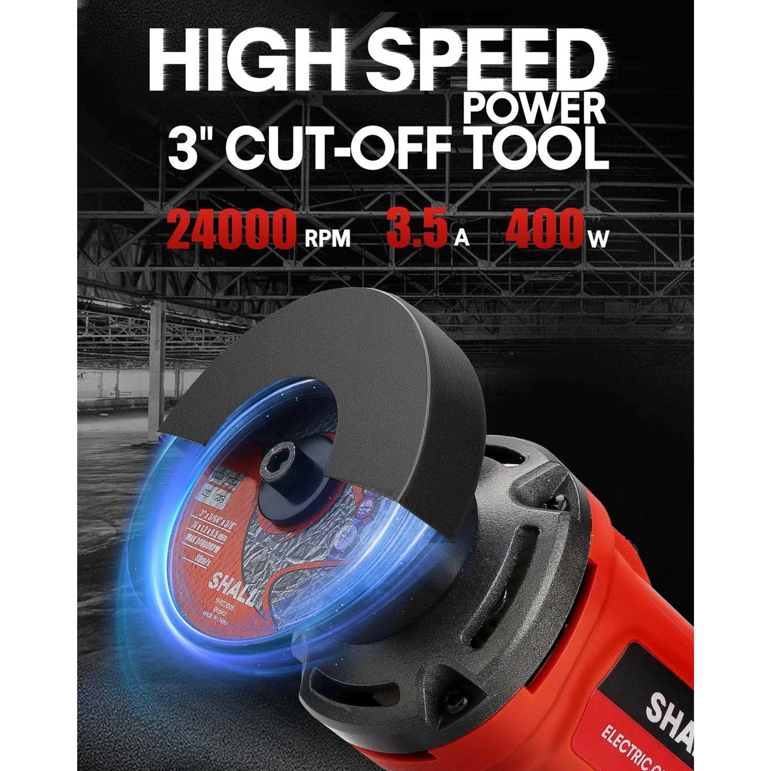 Shall 3 Inch High-Speed Cut Off Tool 3.5 Amp Metal Cutter Tool with ...
