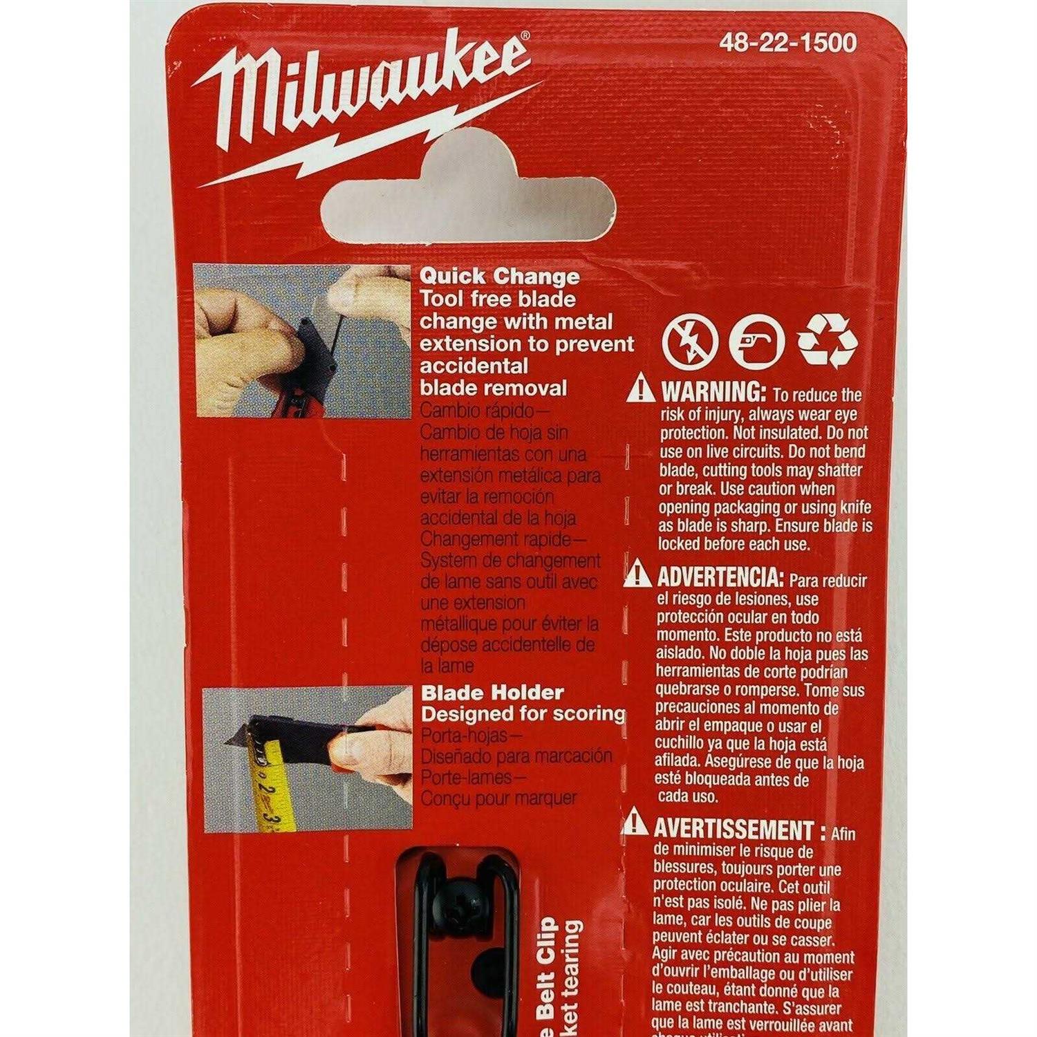 Milwaukee FASTBACK Compact Folding Utility Knife 48-22-1500 - Hardware ...