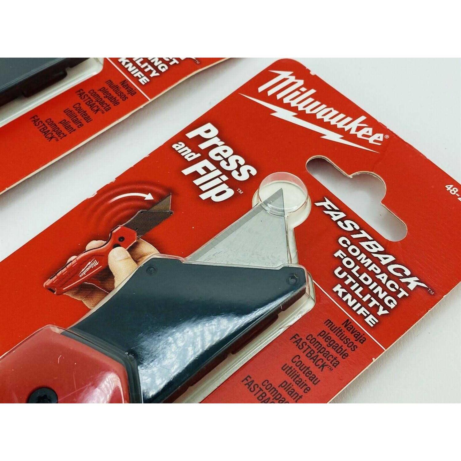 Milwaukee FASTBACK Compact Folding Utility Knife 48-22-1500 - Hardware ...