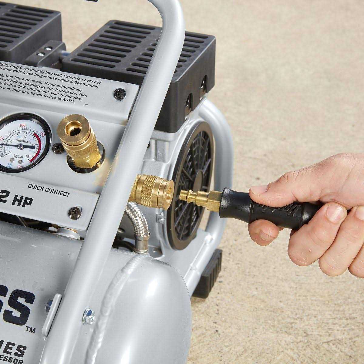 HFT 2 Gallon 135 PSI Ultra Quiet Hand Carry Jobsite Air Compressor ...