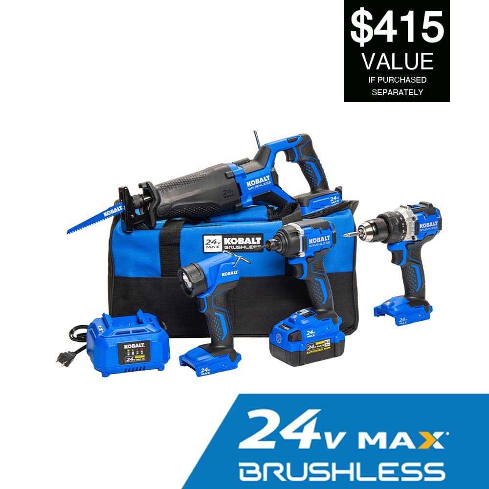 Kobalt Next-Gen 4-Tool Brushless Power Tool Combo Kit with Soft Case - Hardware&Tools Online Store