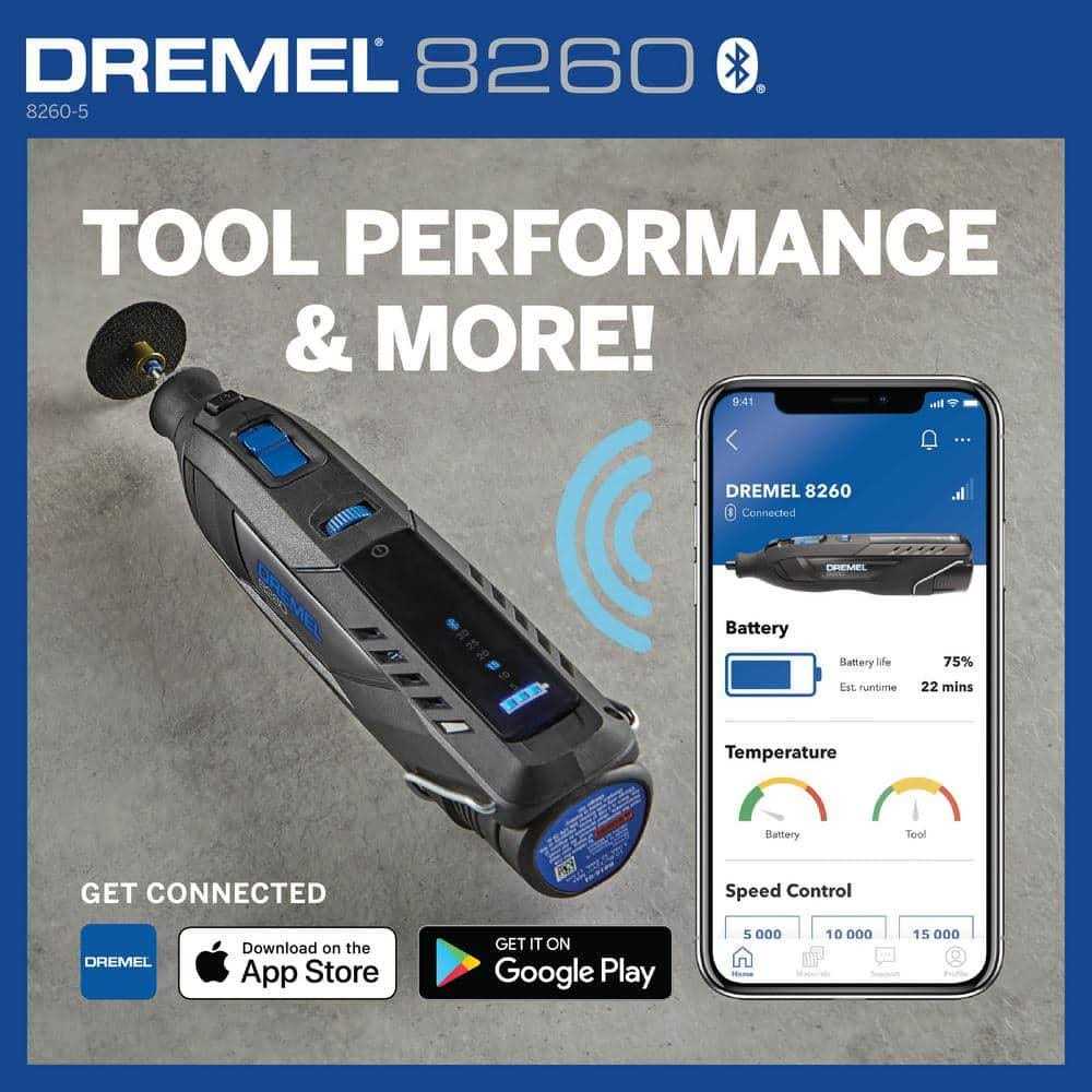 Dremel 12V Cordless Brushless Smart Rotary Tool Kit 8260-5 - Hardware ...