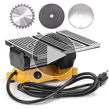 4 60W Mini Table Saw Top Cut Off Miter Saw for Precision Cut Metal Wood ...