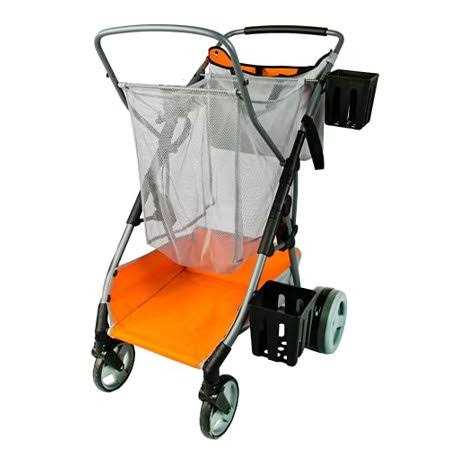 Strolee Large Wheeled Collapsible Beach Cart for Soft Sand Fishing ...