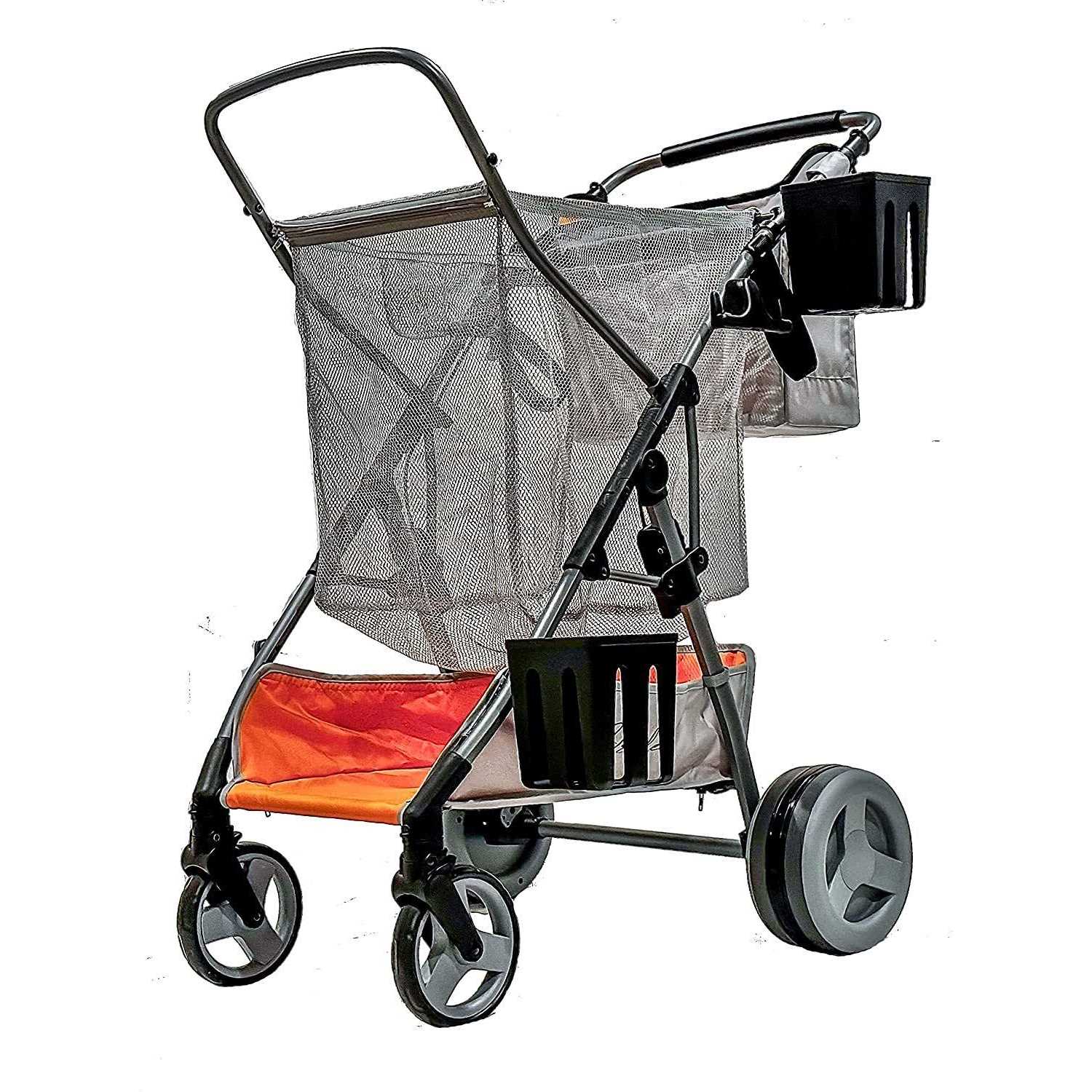 Strolee Large Wheeled Collapsible Beach Cart for Soft Sand Fishing ...