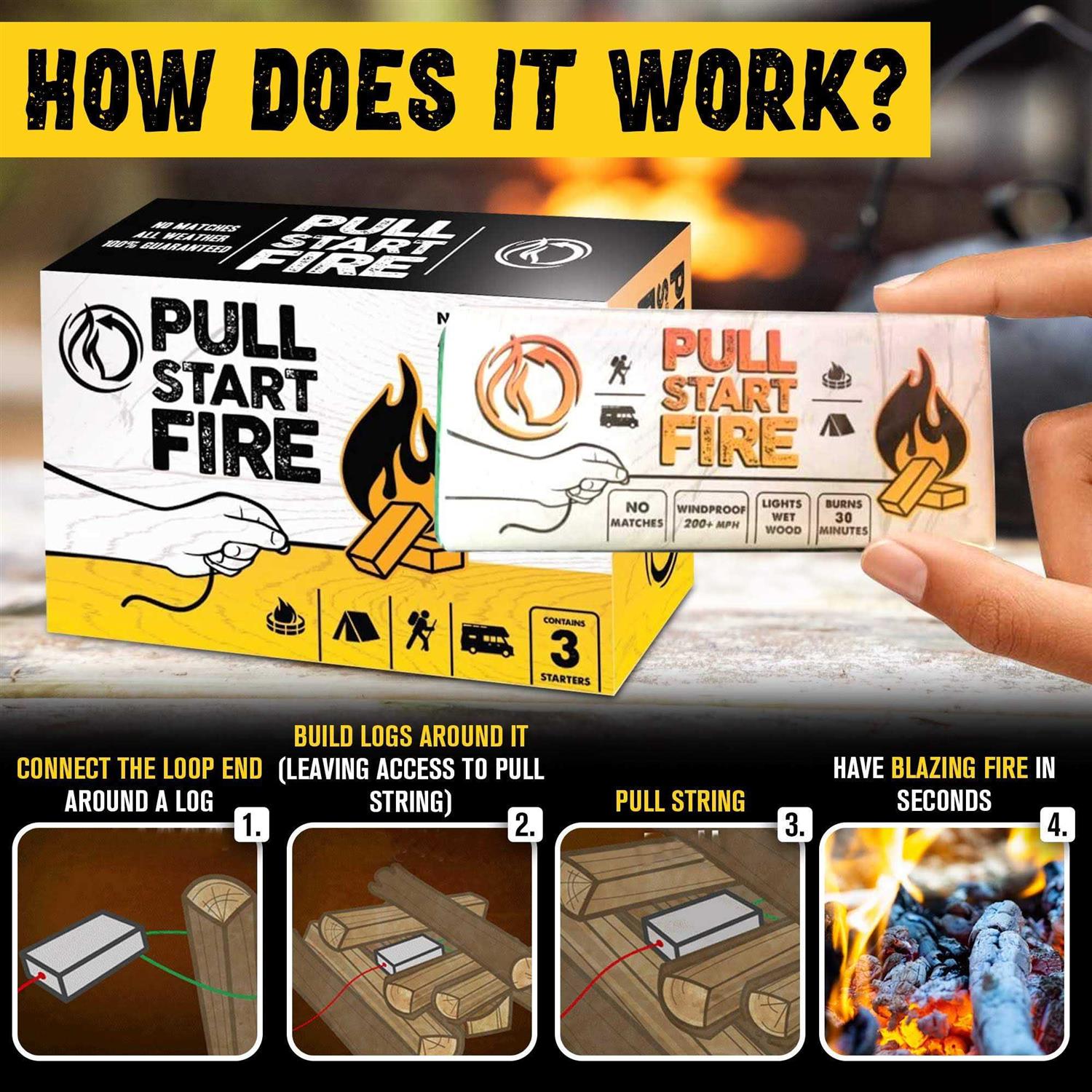 Pull Start Fire Pull String Firestarter - Hardware&Tools Online Store