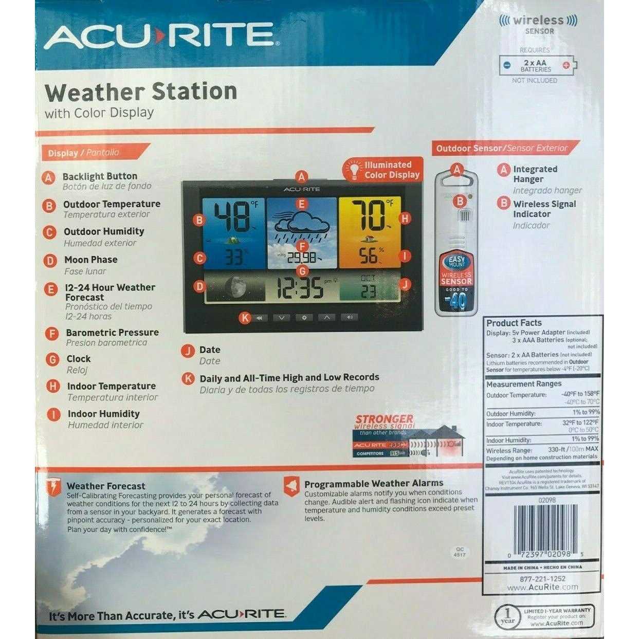AcuRite Color Weather Station - Hardware&Tools Online Store