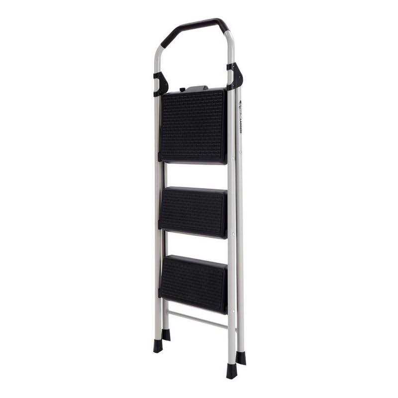 Gorilla Ladders 3-Step Compact Steel Step Stool with 225 lb. Load ...