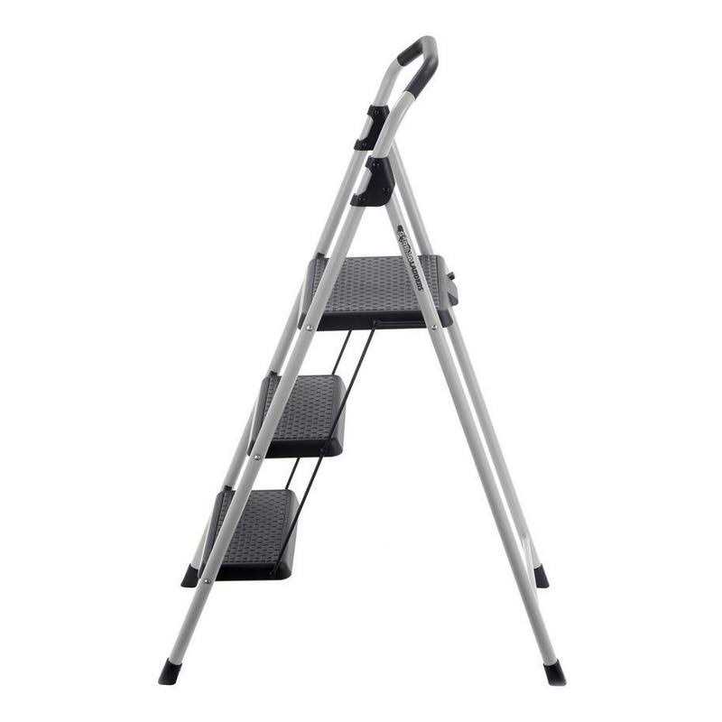 Gorilla Ladders 3-Step Compact Steel Step Stool with 225 lb. Load ...