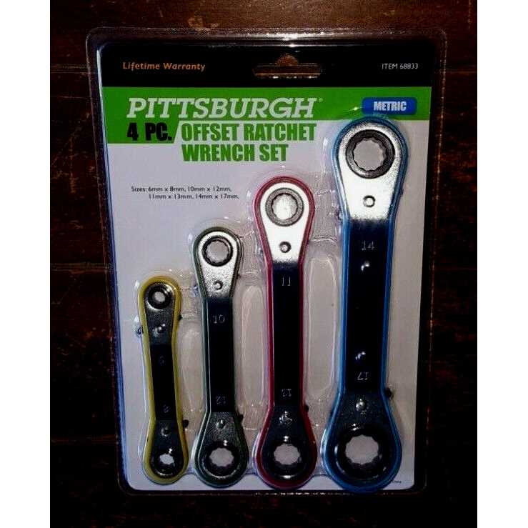 Pittsburgh Metric Offset Ratcheting Wrench Set - Hardware&Tools Online ...
